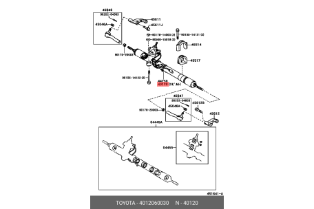 TOYOTA 40120-60030 45522-60010,40120-60040,44250-60050_GS