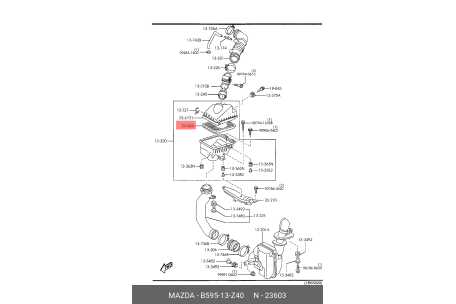 MAZDA B595-13-Z40 B595-13-Z40-9A,B595-13-Z40,B59513Z40A