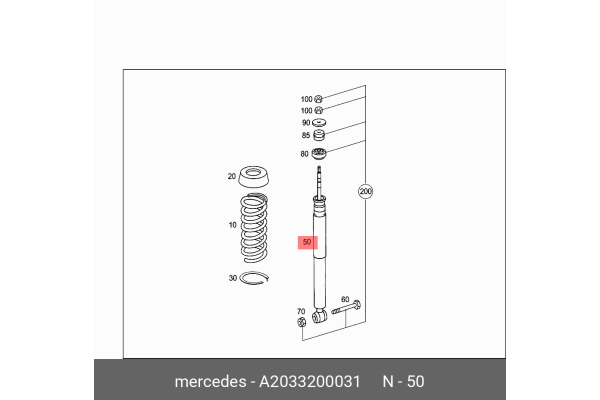 Daimler AG A2033200031 A2033200031