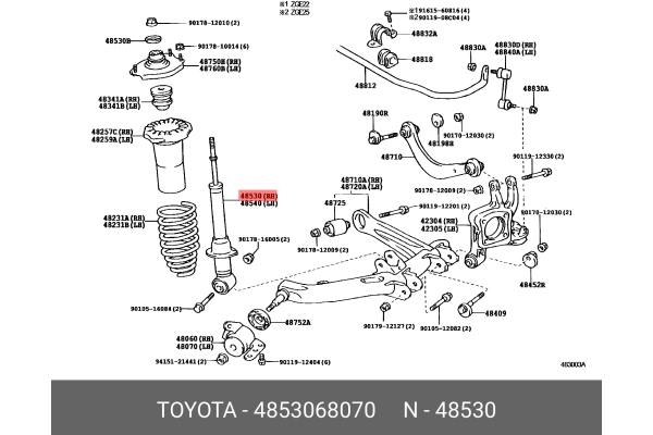 TOYOTA 48530-68070 48530-68070