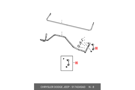 CHRYSLER 05174 245AD 05174 245AA,MN184194