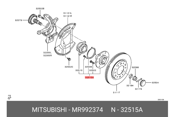 MITSUBISHI MR992374 MR992374,3880A036