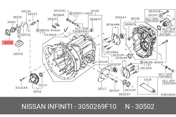 NISSAN 30502-69F10 30502-45P00,30502-69F10