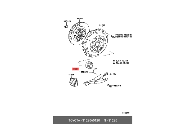 TOYOTA 31230-60120 31230-36200,31230-36210