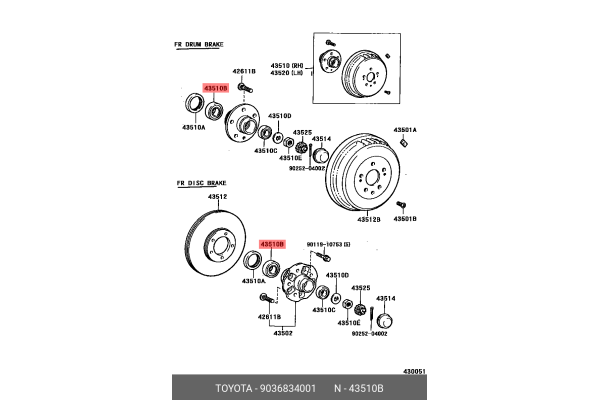 TOYOTA 90368-34001 MB109564,40210-F1700,90368-34001,S083-33-047