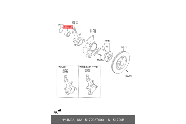 HYUNDAI 51720-2T000 51720-3A101,51720-2T000