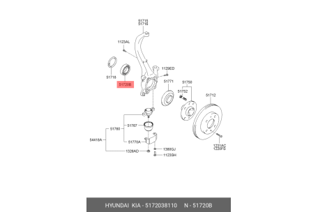 HYUNDAI 51720-38110 51720-3A101,51720-2T000