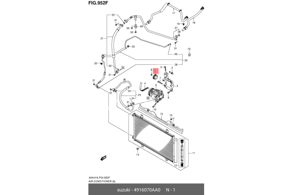 SUZUKI 49160-70AA0 49160-70AA0