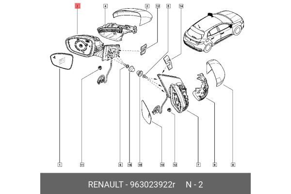 RENAULT 963023922R 963023922R