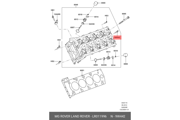 LAND ROVER LR011996 LR011996