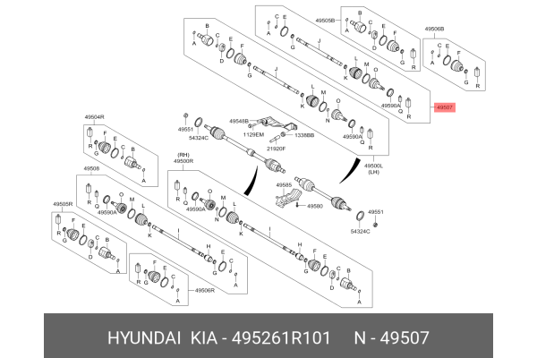 HYUNDAI 49526-1R101 49526-1R101