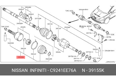 NISSAN C9241-EE76A C9241-EE76A