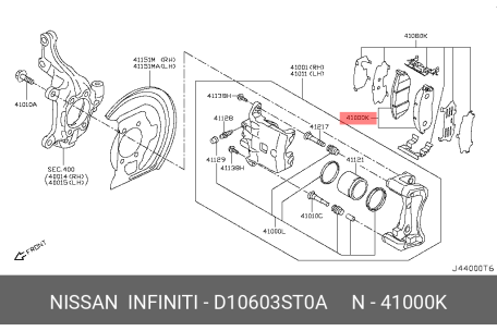 NISSAN D1060-3ST0A 41060-8M190,41060-AU091