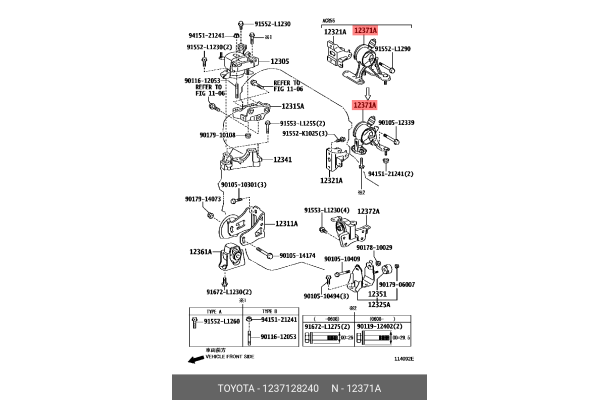 TOYOTA 12371-28240 12371-28240