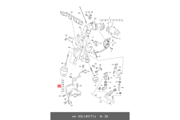 VOLKSWAGEN 03L145771J 03L145771J