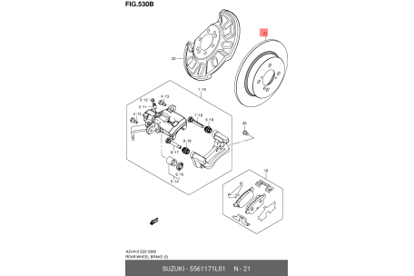 SUZUKI 55611-71L01 55611-68L00,55611-71L01,55611-71L00