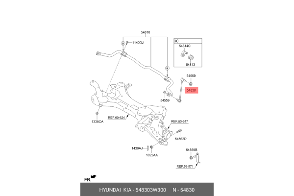 HYUNDAI 54830-3W300 54830-2S000,54830-2S200,54830-3W300,04766 962AA