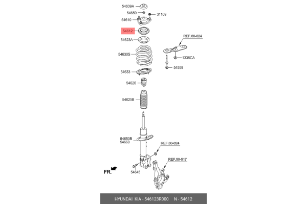 HYUNDAI 54612-3R000 54612-3W000,54612-2P600,54612-2P600,54612-3W000 ...