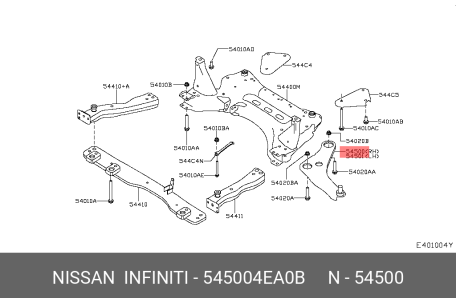 NISSAN 54500-4EA0B 54500-4EA0B