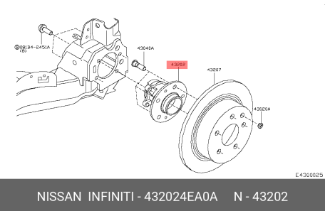 NISSAN 43202-4EA0A 43202-4EA0A