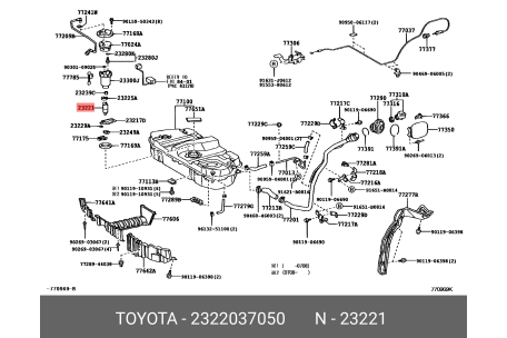 TOYOTA 23220-37050 23220-31180,15100-65842_P,23221-31020