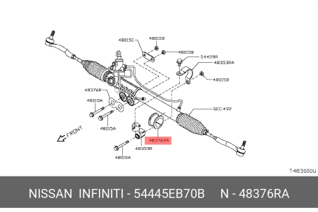 NISSAN 54445-EB70B 54445-EB70B
