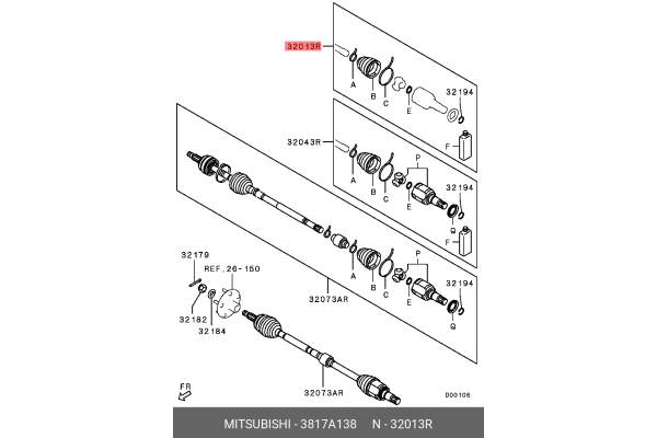 MITSUBISHI 3817A138 3817A135
