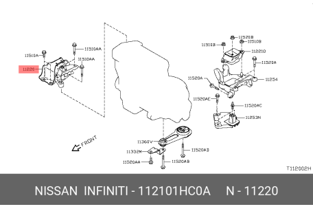 NISSAN 11210-1HC0A 11210-1HC0C