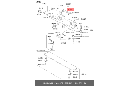 KIA 55215-2E500 55215-2E500,55215-2E500