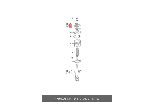 KIA 54610-1D000 54610-1D000,54610-2G000