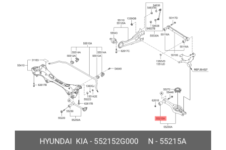 KIA 55215-2G000 55215-2G000,55230-C1100,55215-2S000,55215-3R000,55215 ...
