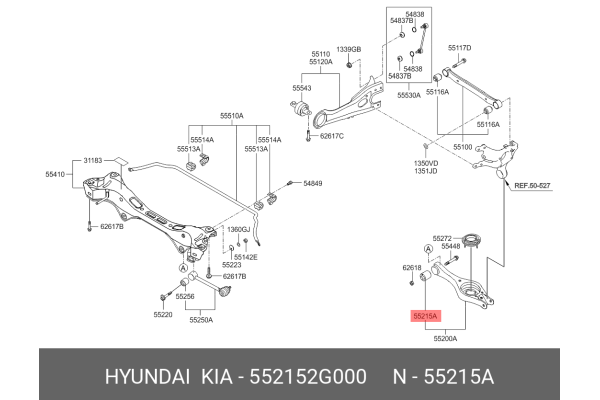 KIA 55215-2G000 55215-2G000,55230-C1100,55215-2S000,55215-3R000,55215 ...