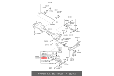 KIA 55215-3R000 55215-2G000,55230-C1100,55215-2S000,55215-3R000,55215 ...