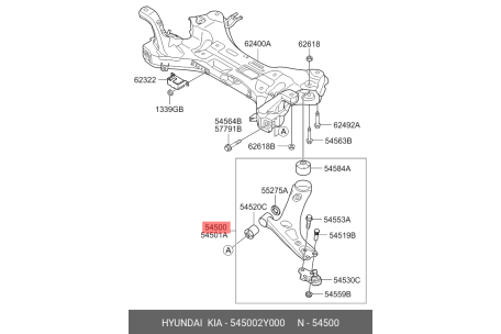 KIA 54500-2Y000 54500-2S000,54500-2Y000
