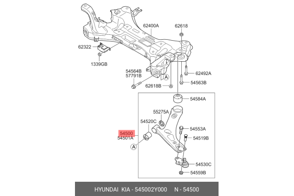 KIA 54500-2Y000 54500-2S000,54500-2Y000