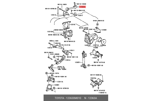 TOYOTA 12363-0M010 12363-0M010,12363-0M040