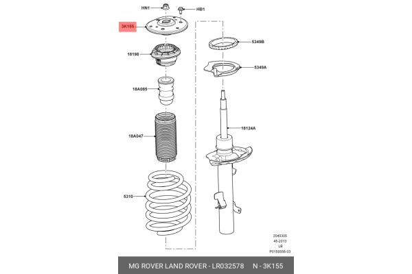 LAND ROVER LR032578 LR024477,LR032578