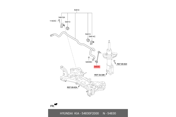 HYUNDAI 54830-F2000 54830-F2000