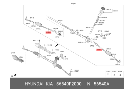HYUNDAI 56540-F2000 56540-F2000,56540-F2300
