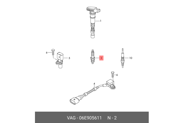 VAG 06E 905 611 12290-RB0-J01,9807B-56A5W,9807B-56A7W,2036000500