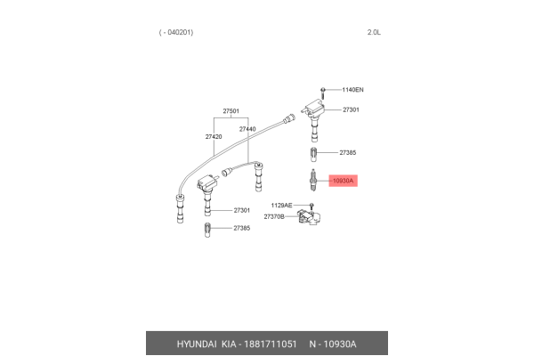 HYUNDAI 1881711051 91176020,04606 591AB,04606 823AB,4606591AA,4796779