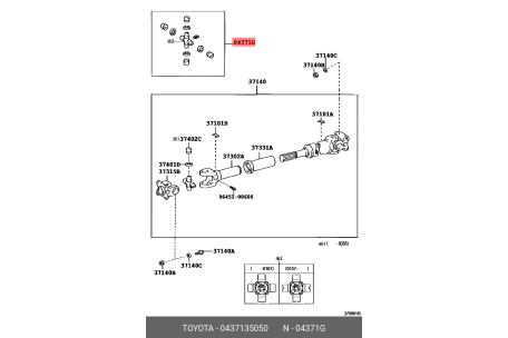 TOYOTA 04371-35050 04371-35030,04371-60070,04371-60050