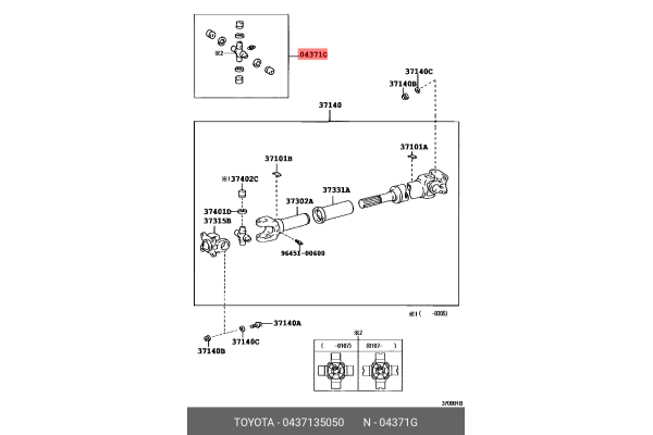 TOYOTA 04371-35050 04371-35030,04371-60070,04371-60050