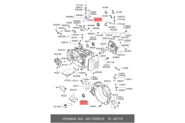 Hyundai / KIA 4311939010 4311939010