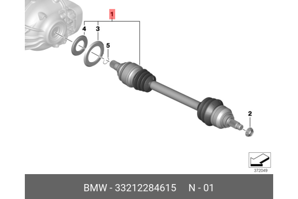 BMW 33212284615 33212284615