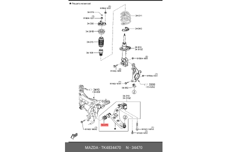 MAZDA TK48-34-470 KD35-34-470C,KD35-34-470E