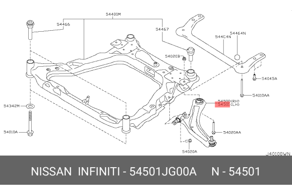 NISSAN 54501-JG00A 54501-JG000,54501-JD000
