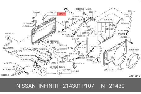 NISSAN 21430-1P107 21430-01F00,E92Z8100B,SE01-15-205A