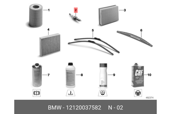 BMW 12 12 0 037 582 12 12 0 037 582