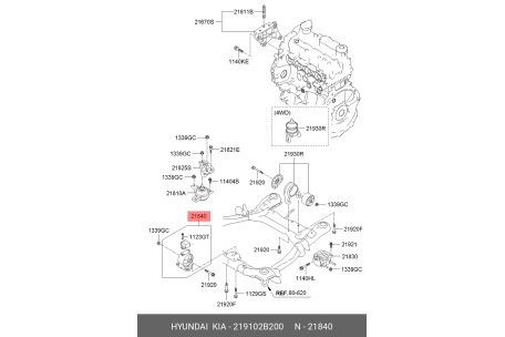 KIA 21910-2B200 21910-2B200,21910-2B200